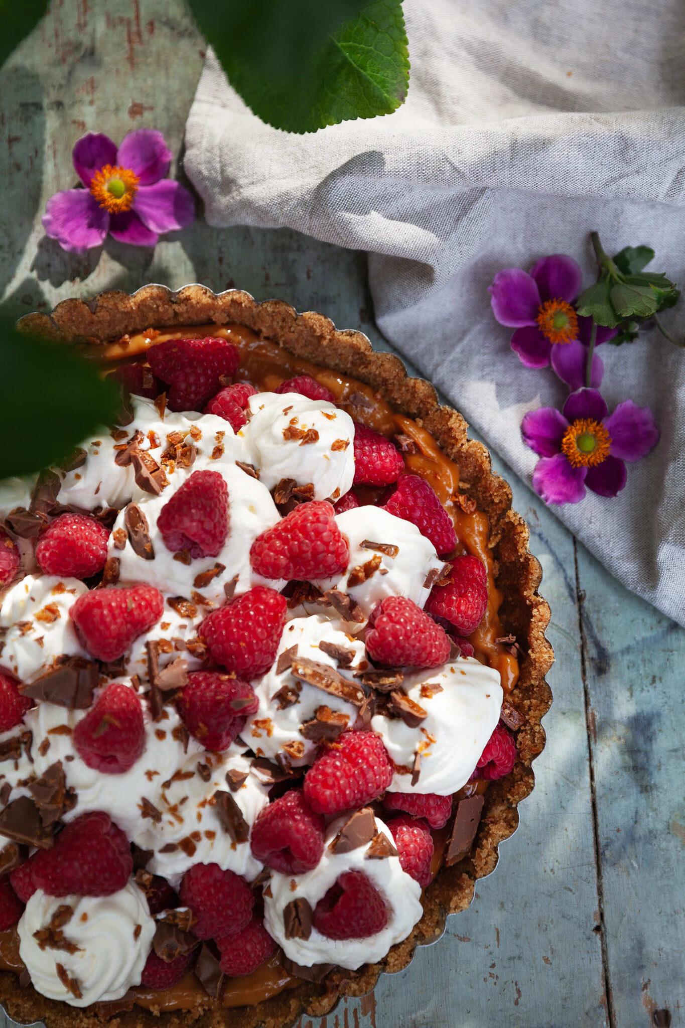 Hallonpaj med dulce de leche - Bara en kaka till