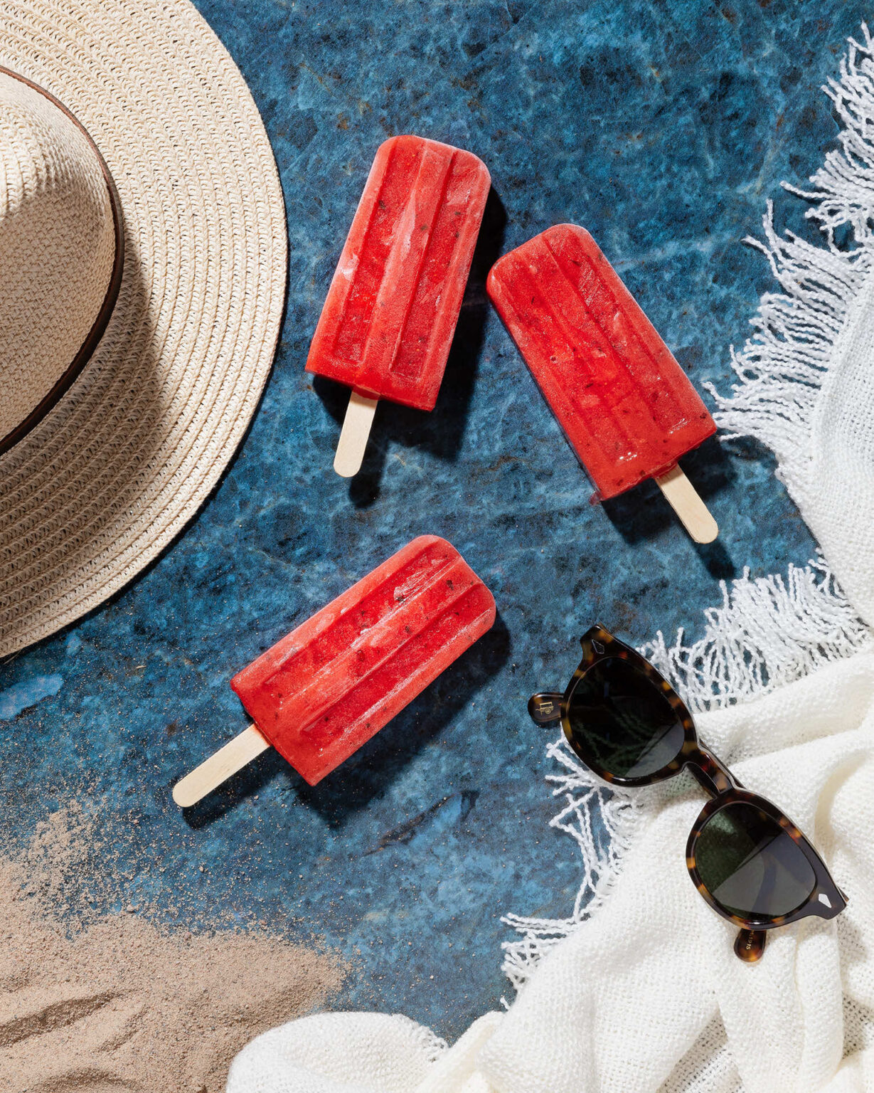 Isglass på vattenmelon och jordgubbar - Bara en kaka till